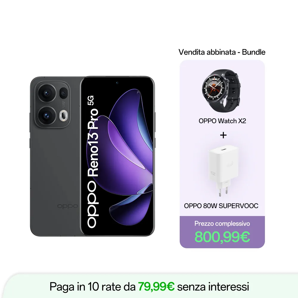 Nuovo OPPO Reno13 Pro | Prezzo e Scheda Tecnica | OPPO Italia